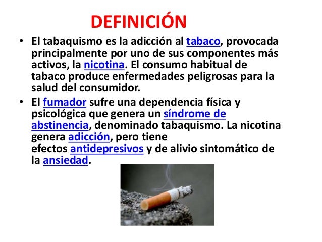 El tabaco