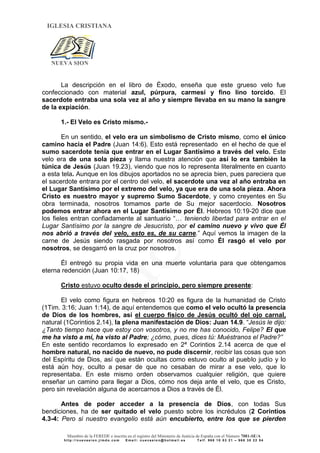 El tabernaculo y sus tipologias para hoy | PDF