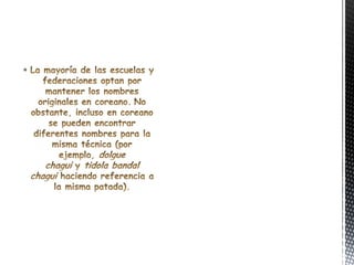 El tae kwon do | PPTX