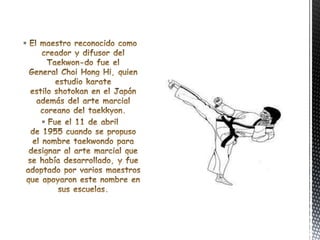 El tae kwon do | PPTX