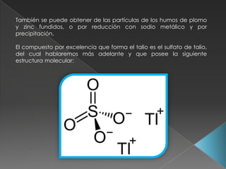El talio | PPTX