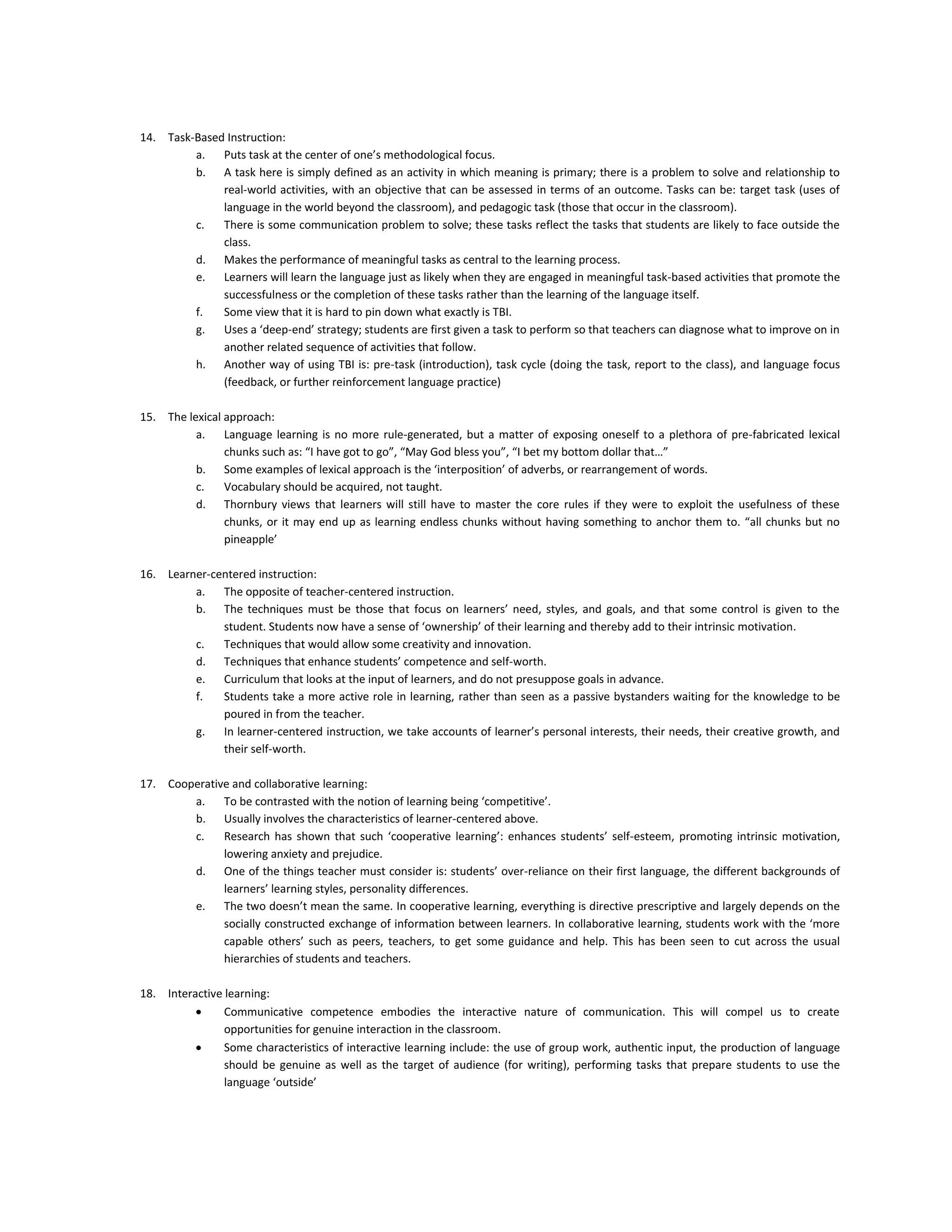 Elt approaches and methods | DOCX