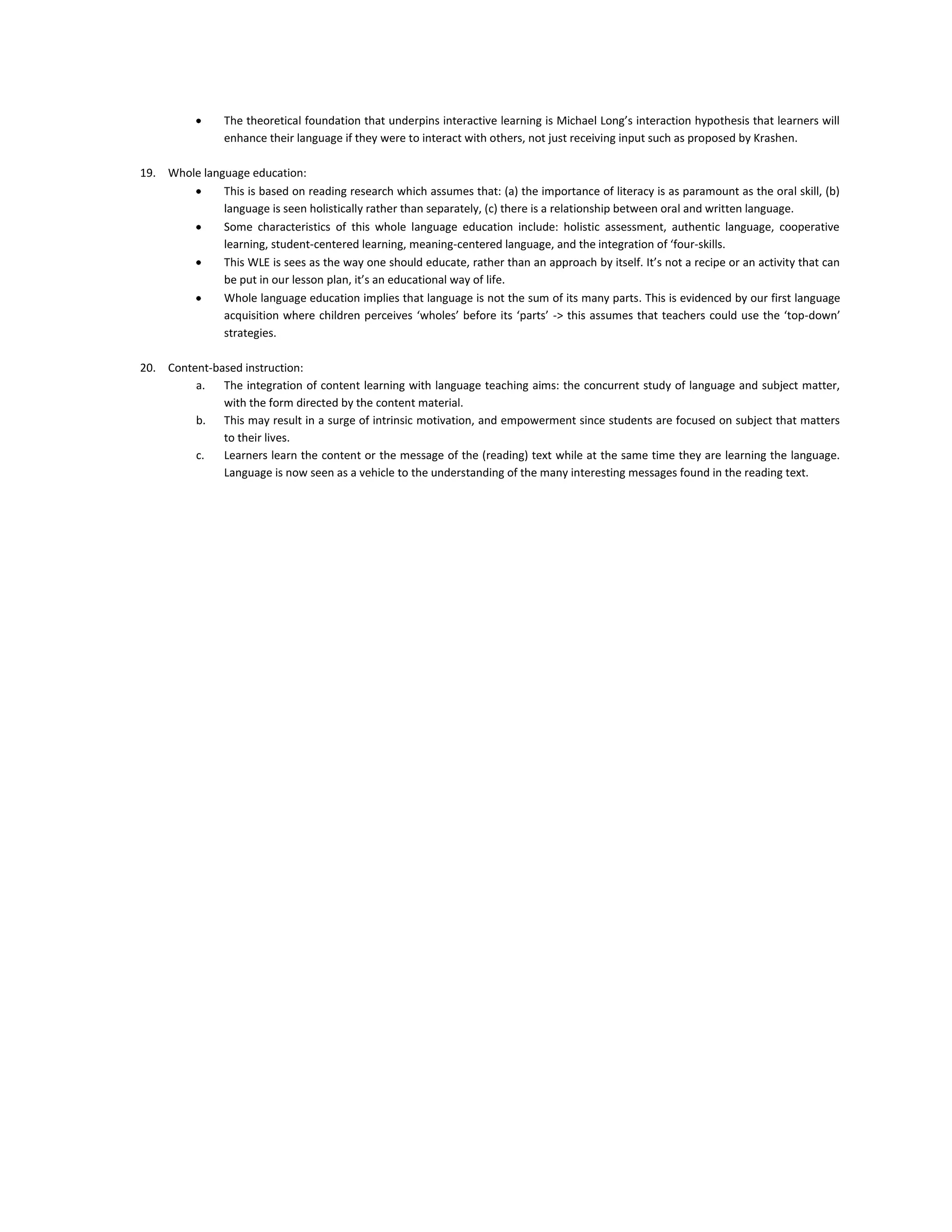 Elt approaches and methods | DOCX