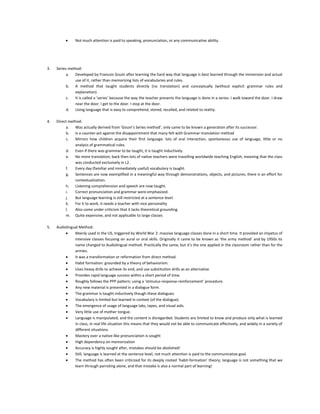 Elt approaches and methods | DOCX