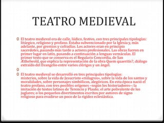 El teatro | PPTX