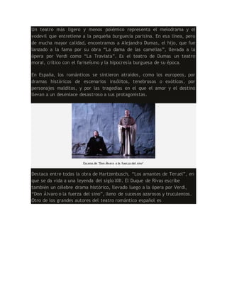 El teatro romántico | DOCX