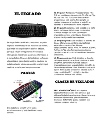 El teclado | DOCX