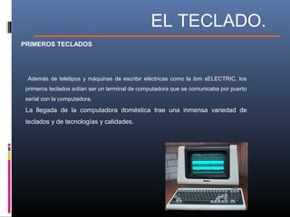 Diapositivas "El Teclado" | PPT
