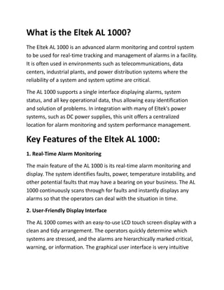 Eltek al 1000 alarm monitoring and control display new.pdf
