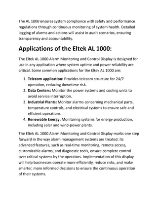 Eltek al 1000 alarm monitoring and control display new.pdf