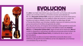 La historia del telefono | PPTX