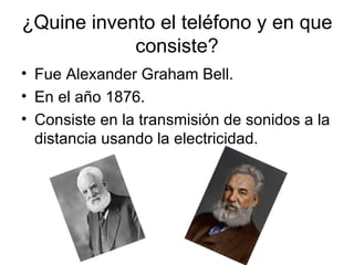 El teléfono a lo largo de la historia | PPT