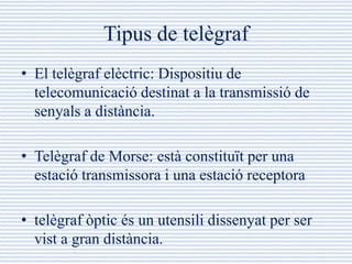 El telègraf | PPT