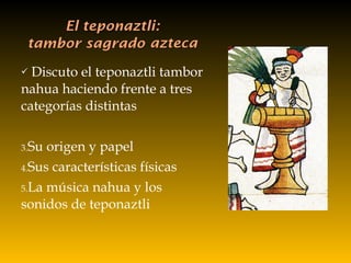 El teponaztli tambor maya | PPT