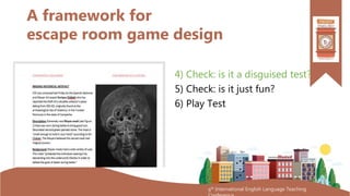 ELT Escape Room Game Design - Trendy English | PPT