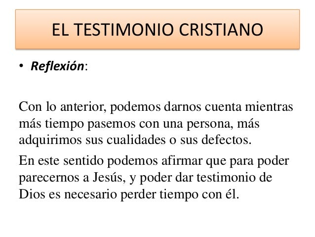 Testimonios Cristianos