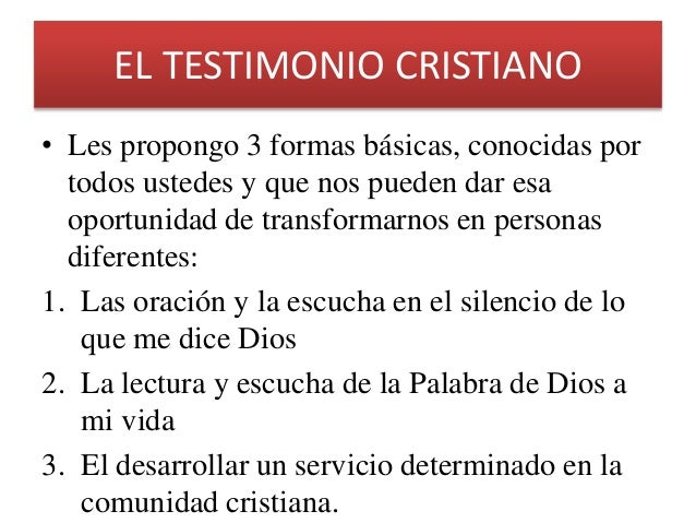 Testimonios Cristianos