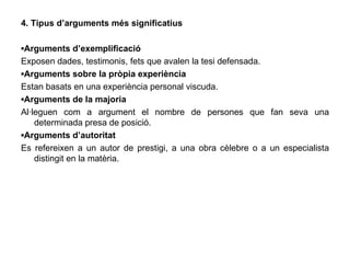 El text argumentatiu | PPT