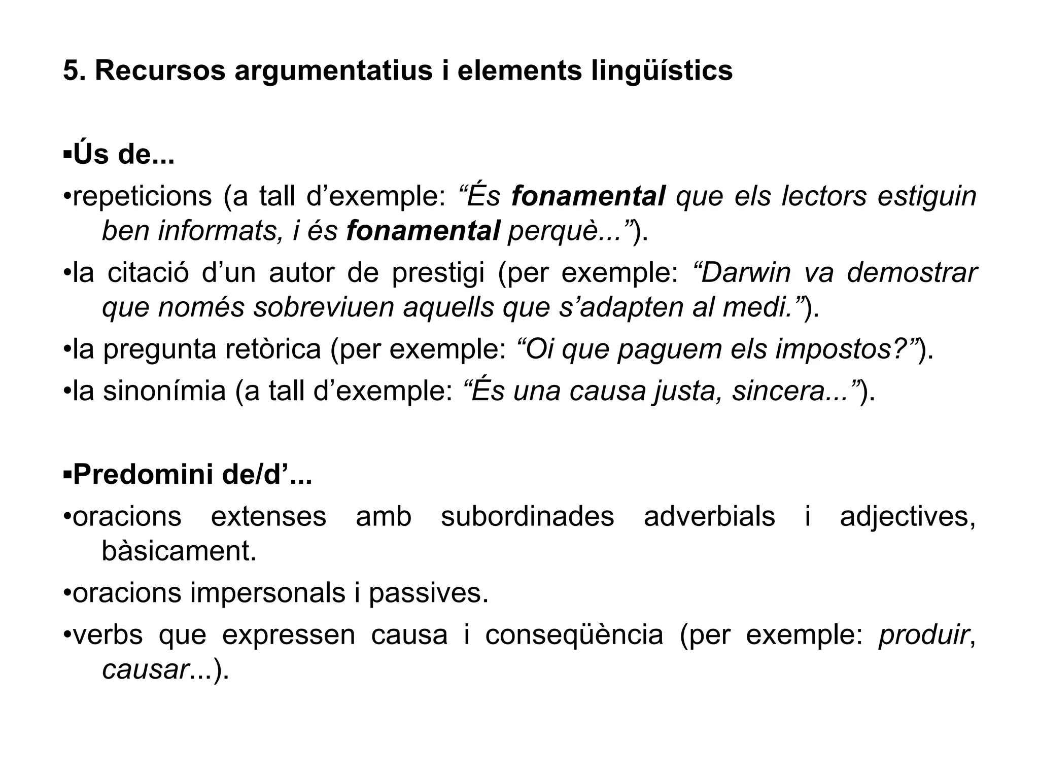 El text argumentatiu | PPT