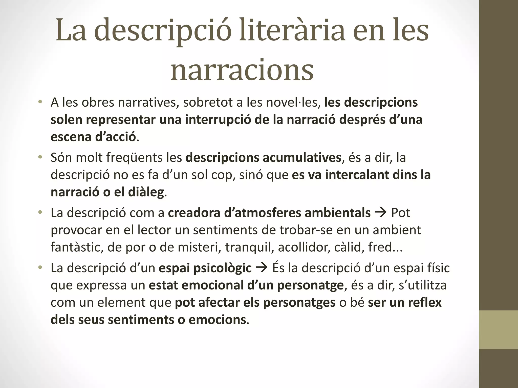 El text descriptiu | PPT