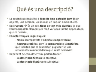 El text descriptiu | PPT