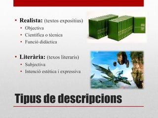 El text descriptiu | PPTX