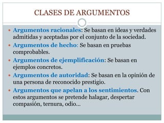 El Texto Argumentativo | PPTX