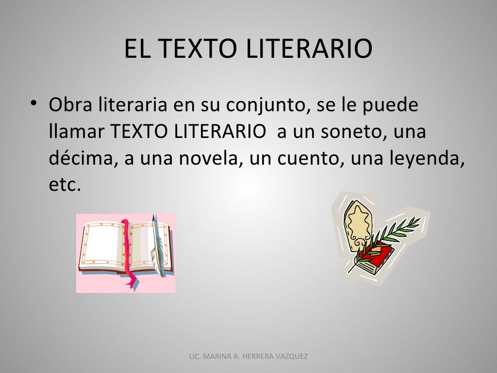 Que Es Un Texto Literario Ejemplos Cortos Nuevo Ejemplo