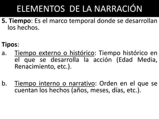 El texto narrativo | PPTX