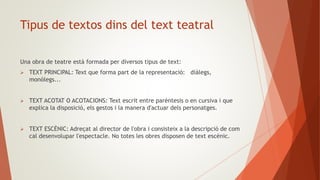 El text teatral | PPTX
