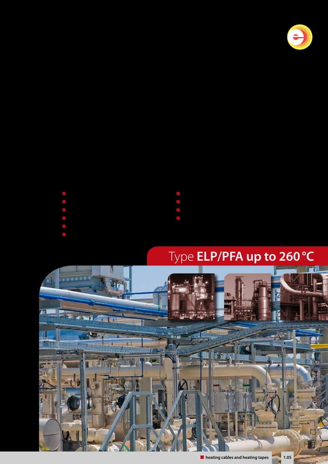 Eltherm ELP PFA Heat Trace Cable - Spec Sheet | PDF