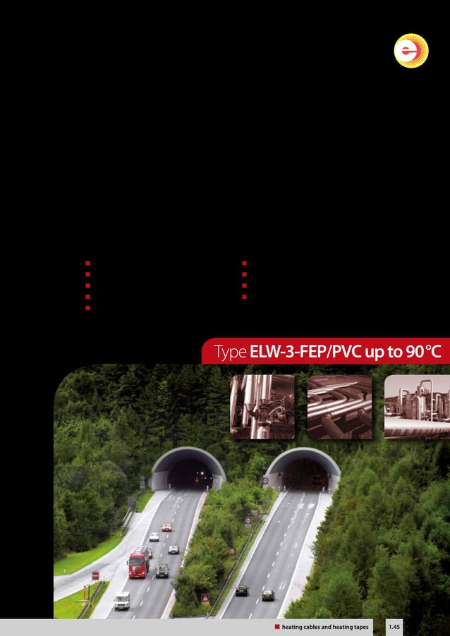 Eltherm ELW 3-FEP/PVC Heat Trace Cable - Spec Sheet | PDF | Home Appliances | Home & Garden