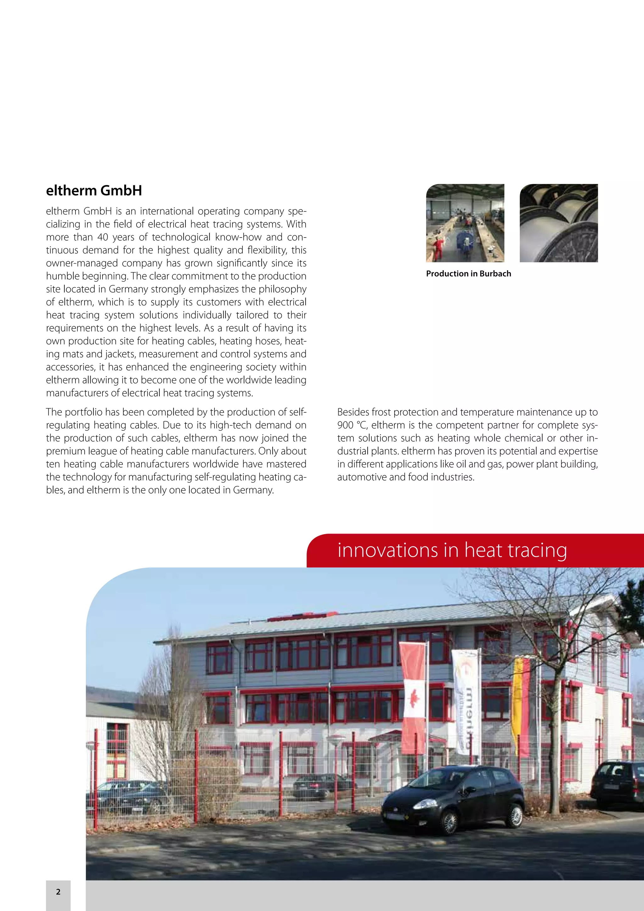 Eltherm Heated Hoses - Analytic Hoses (Heat Tracing) | PDF