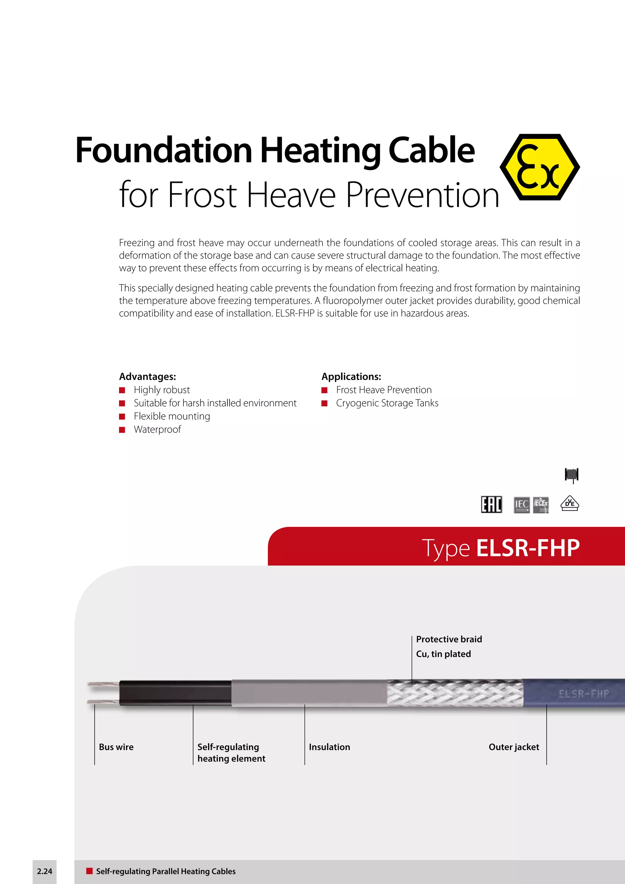 Eltherm Self Regulating Heat Trace Cable - Product Catalogue | PDF