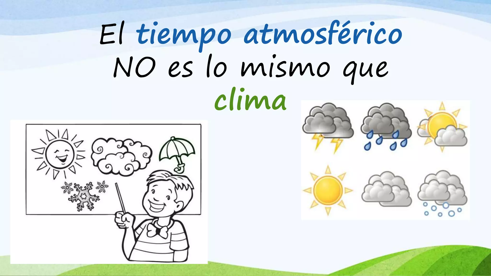 El tiempo atmosferico 4º de primaria | PPTX