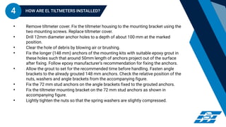 El Tiltmeters: Operation, Installation, & Applications | PDF