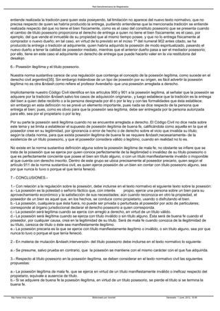 El titulo de posesion en el derecho civil peruano | PDF