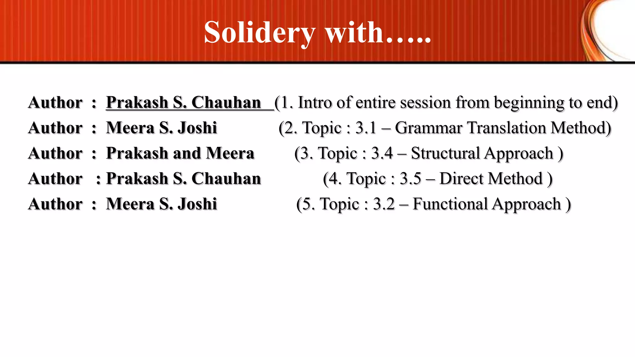 approaches and methods in English Language Teaching E.L.T | PPTX