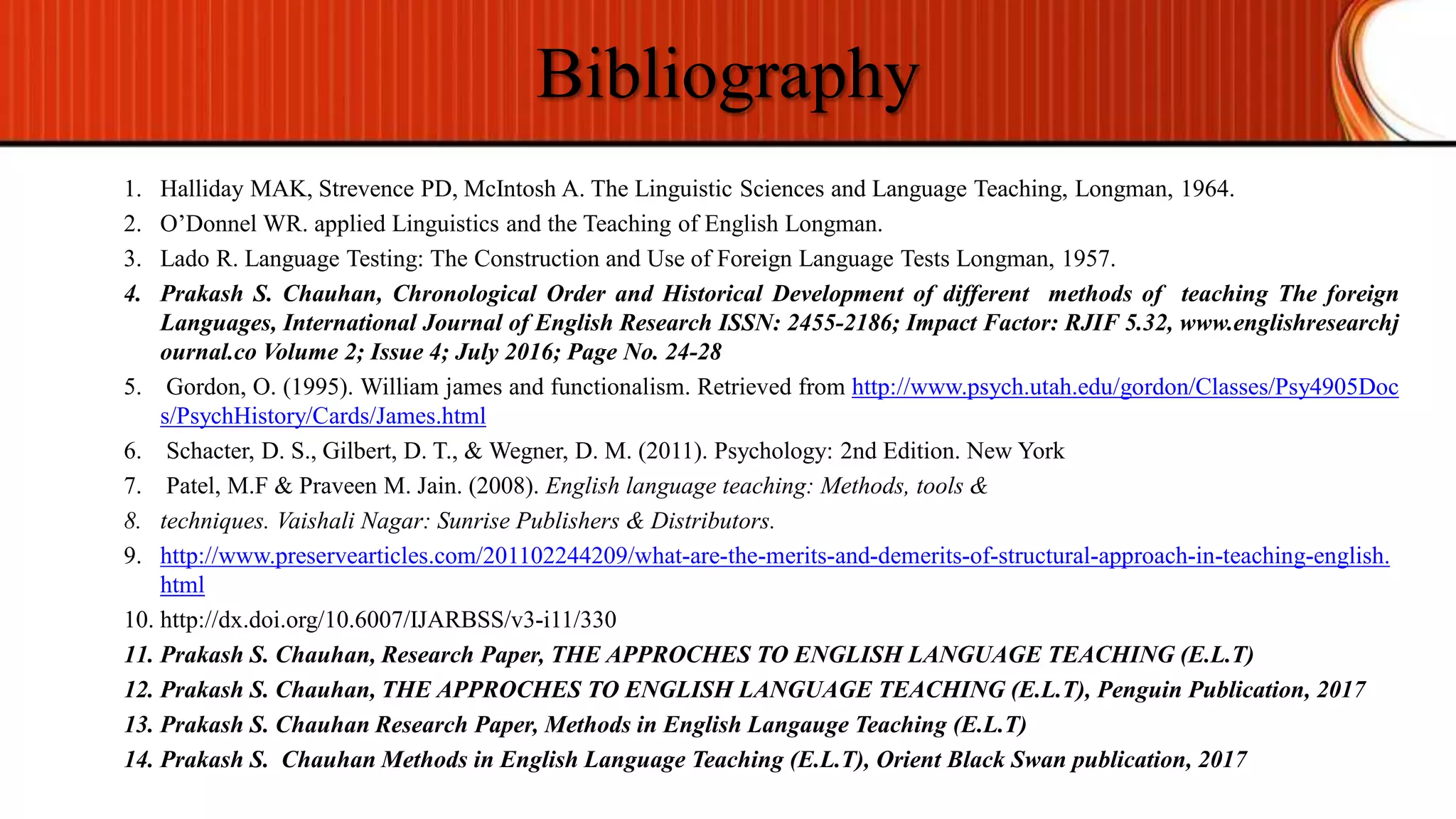 approaches and methods in English Language Teaching E.L.T | PPTX