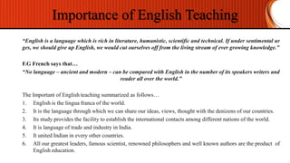 ENGLISH LANGUAGE TEACHING METHODS AND APPROACHES | PPTX