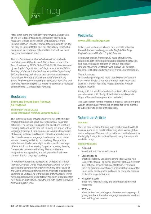 Elt magazine winter 2012 | PDF