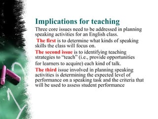 Elt methodology teaching speaking | PDF
