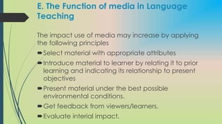 English Language Teaching Materials and Media: Instructional Material ...