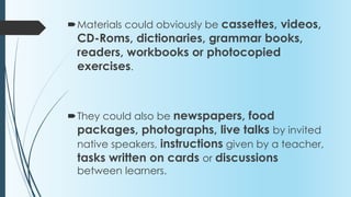 English Language Teaching Materials and Media: Instructional Material ...