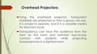 ELTMM : Types of instruction material and media and its ...