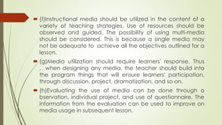 ELTMM : Types of instruction material and media and its ...