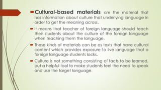 ELTMM : Types of instruction material and media and its ...