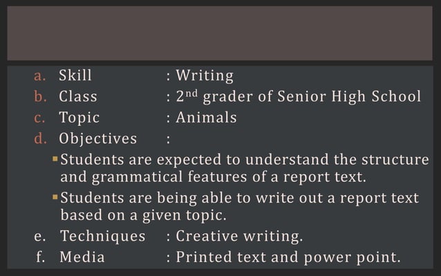 Lesson Plan for Teaching Productive Skills | PPT | Free Download