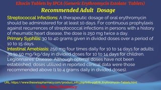 Eltocin Tablets by IPCA (Generic Erythromycin Estolate Tablets) | PDF