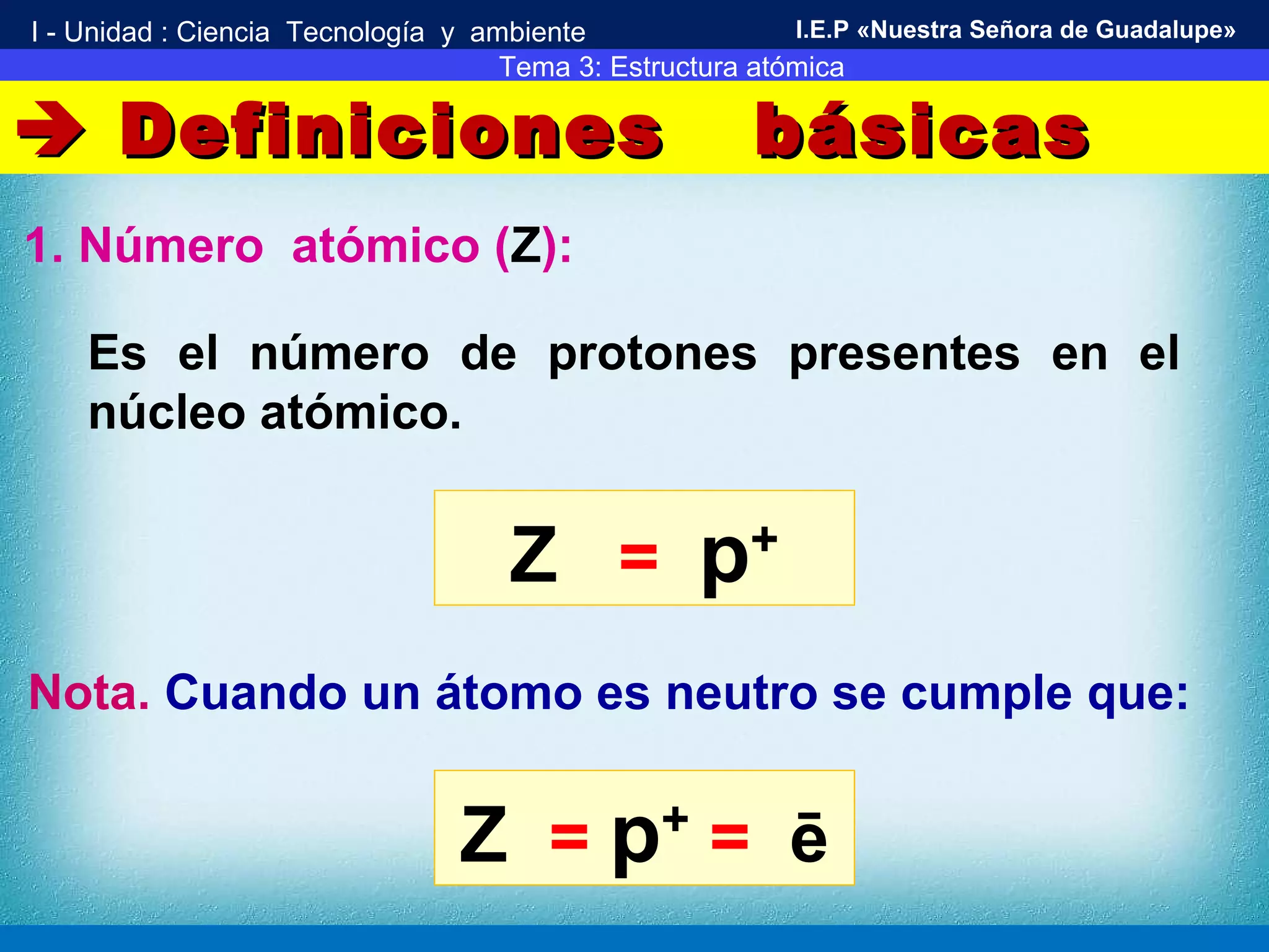 El átomo y su estructura | PPT